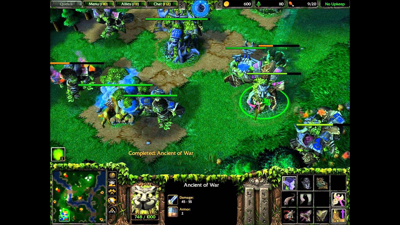 Night Elf. AoW. - YouTube