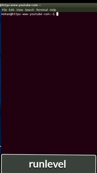 RUNLEVEL command in Ubuntu - YouTube