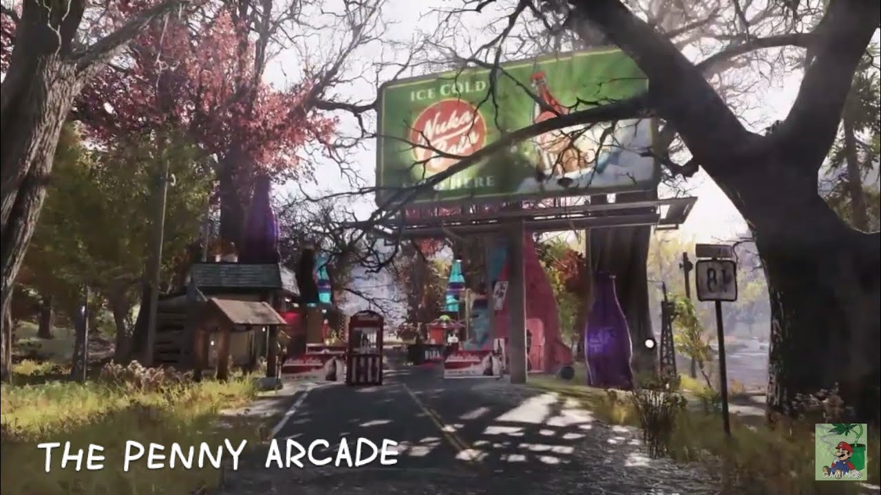The Nuka Penny Arcade camp build- Fallout 76 - YouTube