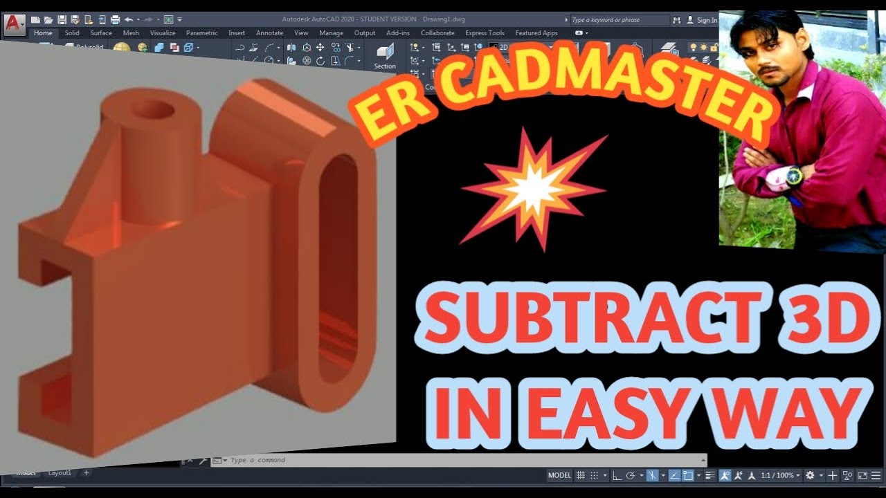 AUTOCAD 3D IN EASY WAY (PART 25) - YouTube