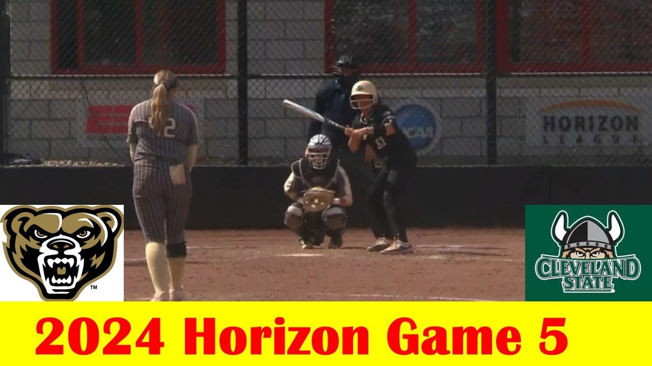 Cleveland State vs Oakland Softball Highlights, 2024 Horizon Tournament ...