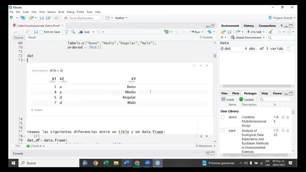 Creación de variables y manejo de bases de datos - YouTube