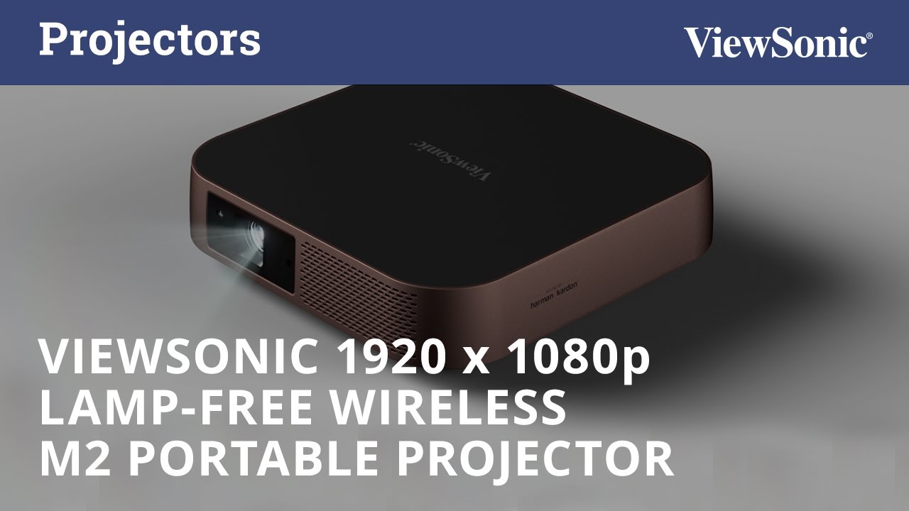 ViewSonic 1920 x 1080p Lamp-Free Wireless M2 Portable Projector - YouTube