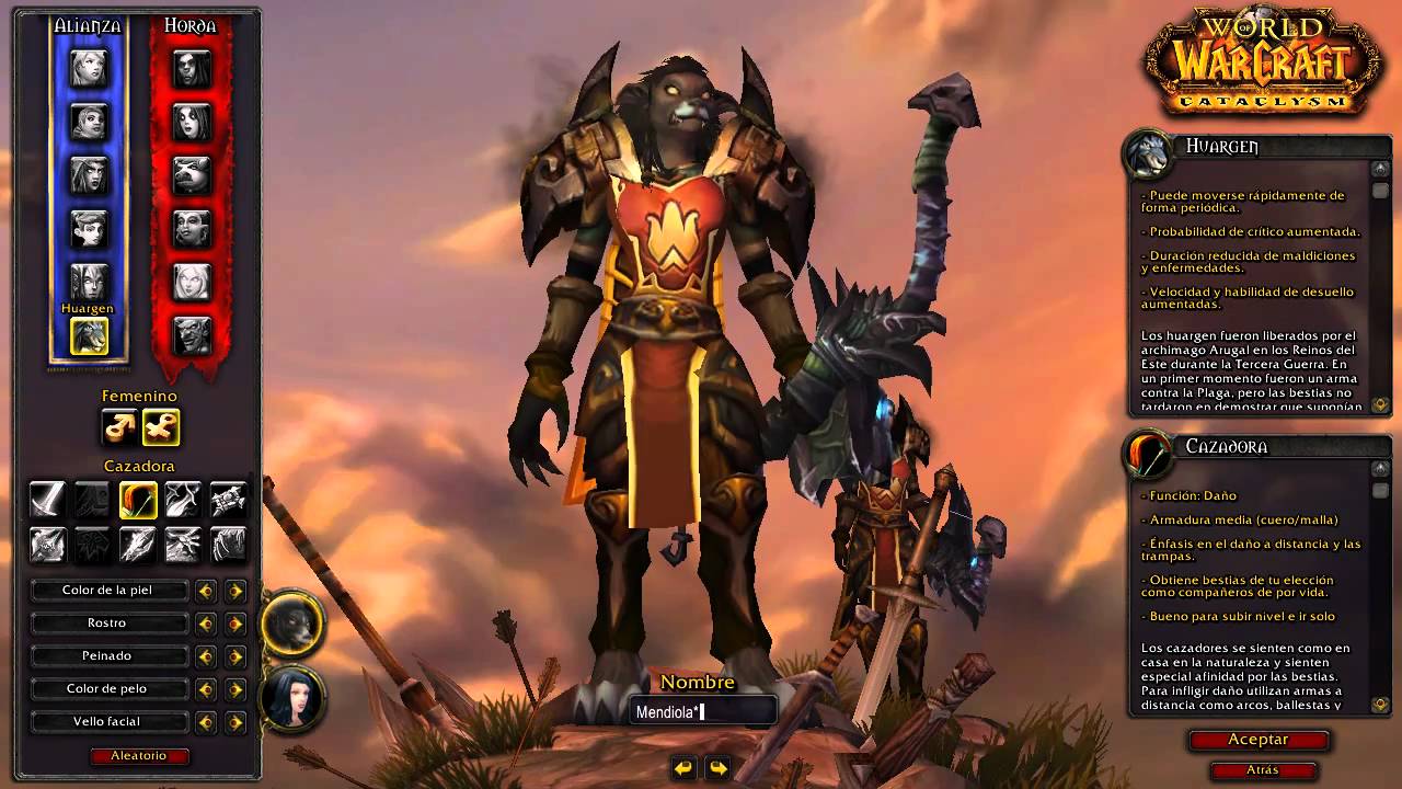 Cataclysm - Worgen Female Creation HD 720p (En Desarrollo Build 12984 ...