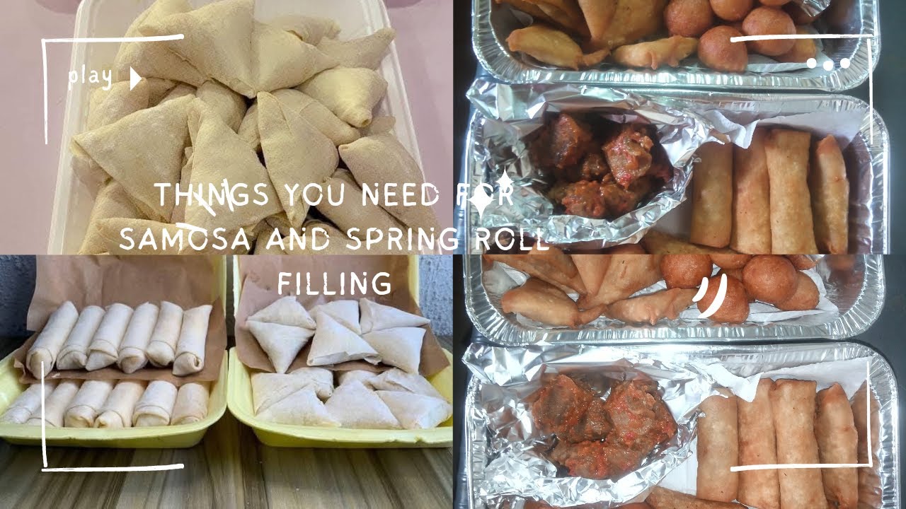 Things needed for samosa and spring roll filling /ingredients for ...