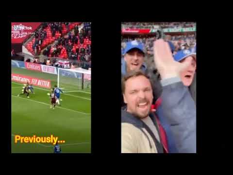Fans Reaction to Offside Goal | Chelsea v Leicester C. (FA Cup final 2021)