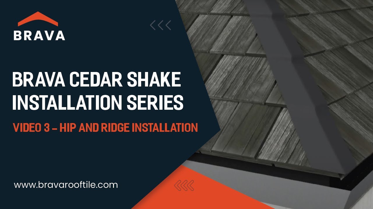 Brava Cedar Shake Video 3 - Hip and Ridge Installation - YouTube