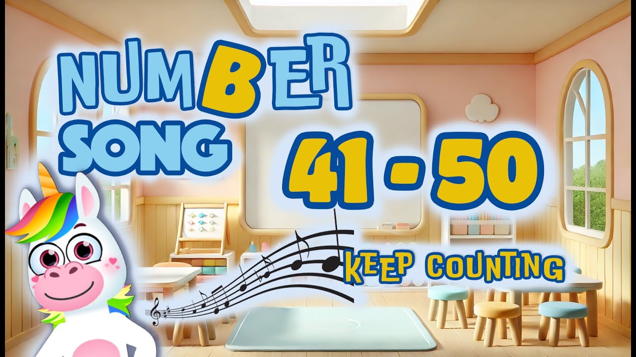 Number Song - Keep Counting 41 to 50 In English | Kids Songs | Super ...