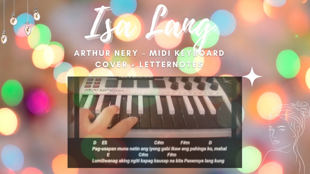 isa lang - arthur nery (midi keyboard cover & letternotes) - YouTube