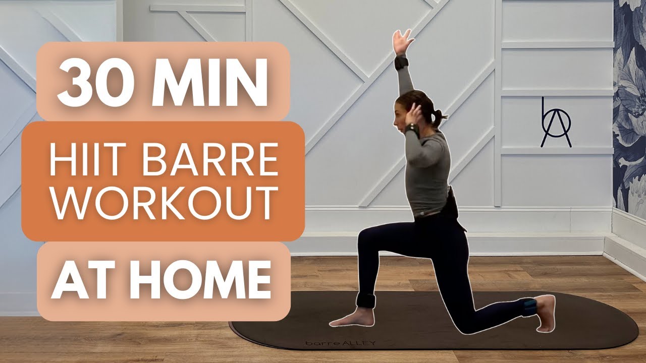 30 Minute AT HOME Barre Calorie Burning Workout 🔥 INTENSE - YouTube