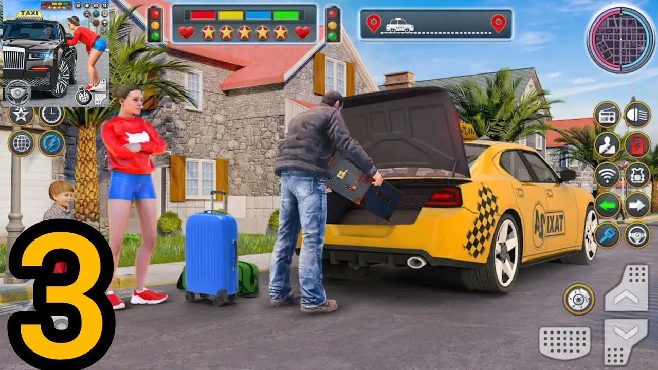 City Taxi Simulator Gameplay - Taxi Life Simulator Game - Real Taxi ...