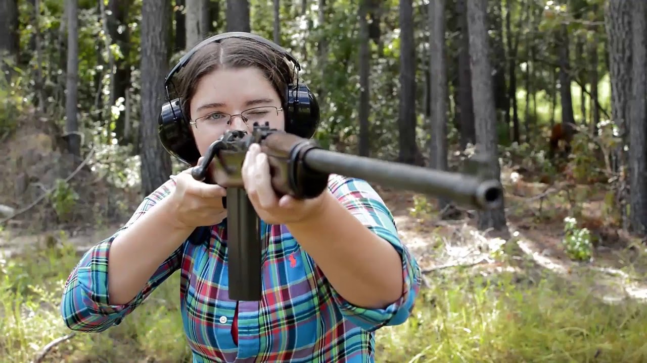 Mae Shoots the Springfield 1903 Air Service Rifle - YouTube