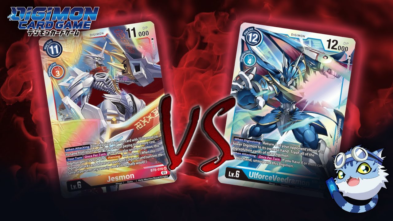 Black Jesmon vs NEW UlforceVeedramon - Digimon TCG BT6 EX1 - YouTube