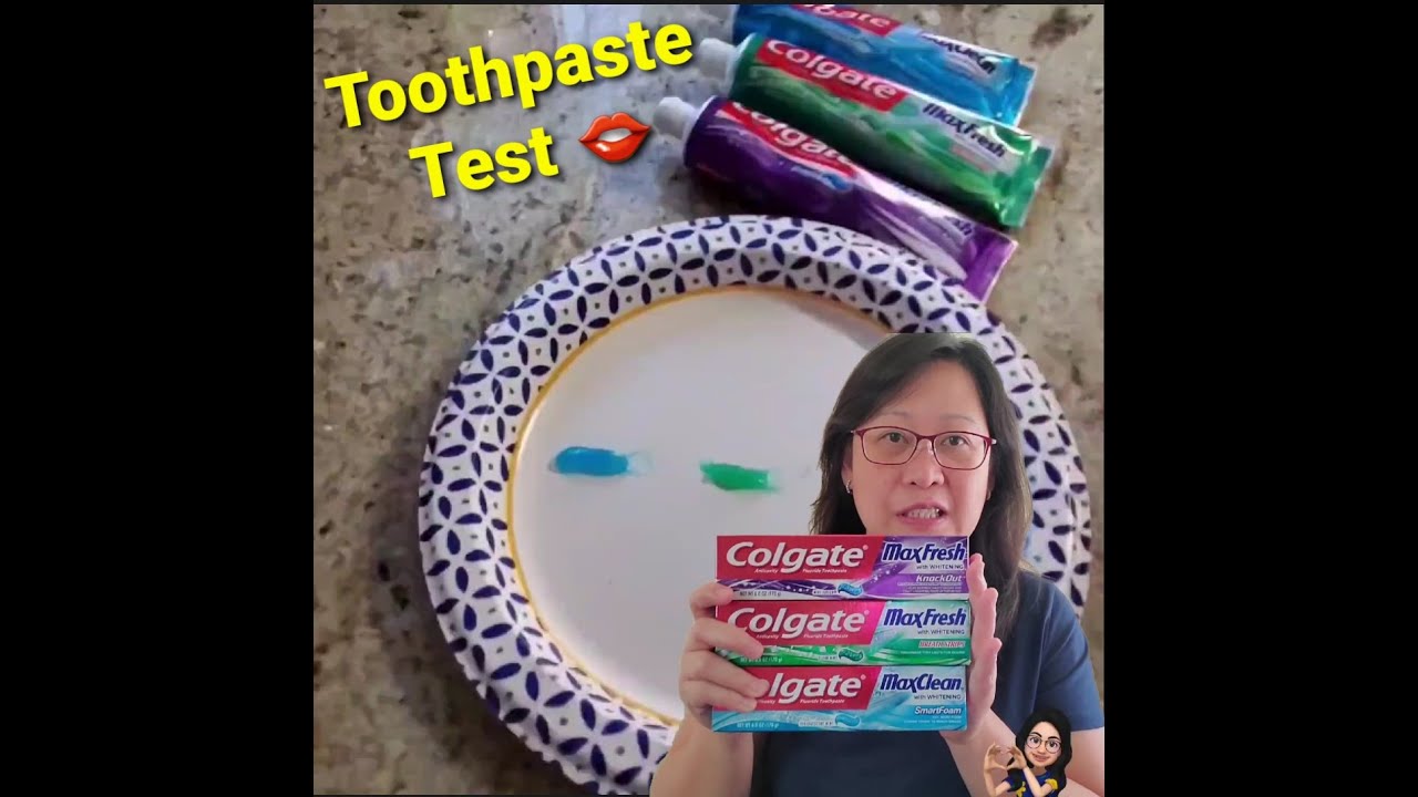 Toothpaste Test! Colgate MaxFresh 🦷 Comparing Toothpaste - YouTube
