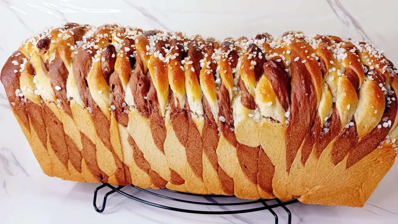 How To Make Soft Chocolate Bread Loaf || Nutella Bread Recipe - YouTube