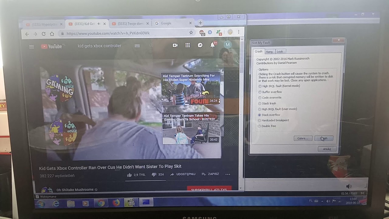 Kid Gets Xbox Controller has BSOD - YouTube