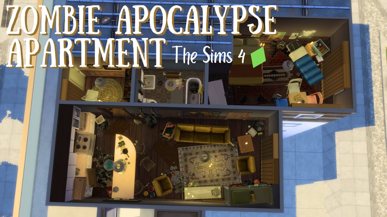 Zombie Apocalypse Apartment | The Sims 4 Speed Build | - YouTube