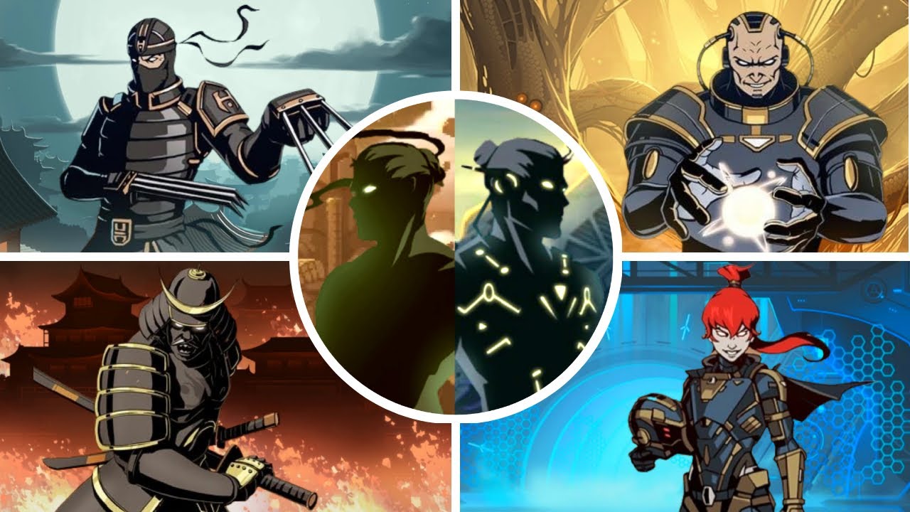 Shadow Fight 2 - All Bosses + Cutscenes & Dialogues (Full Story) - YouTube