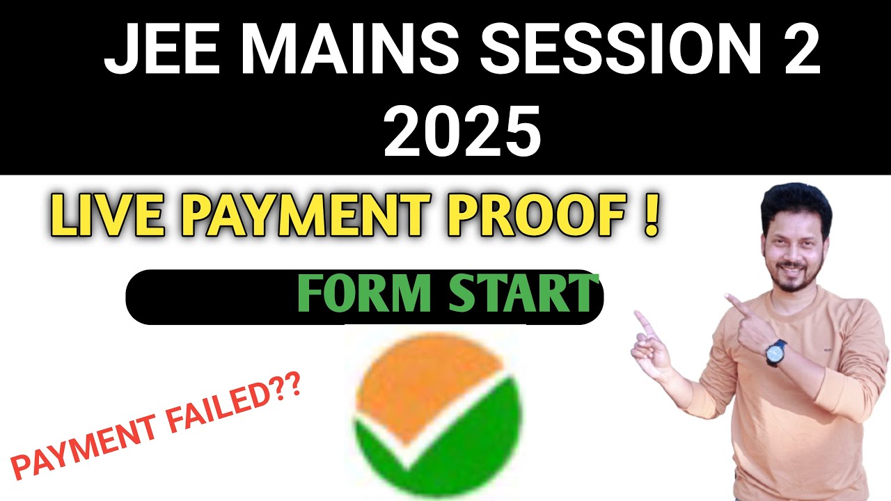 JEE Mains Session 2 Registration 2025 || Fee Payment ||Jee Main Form ...