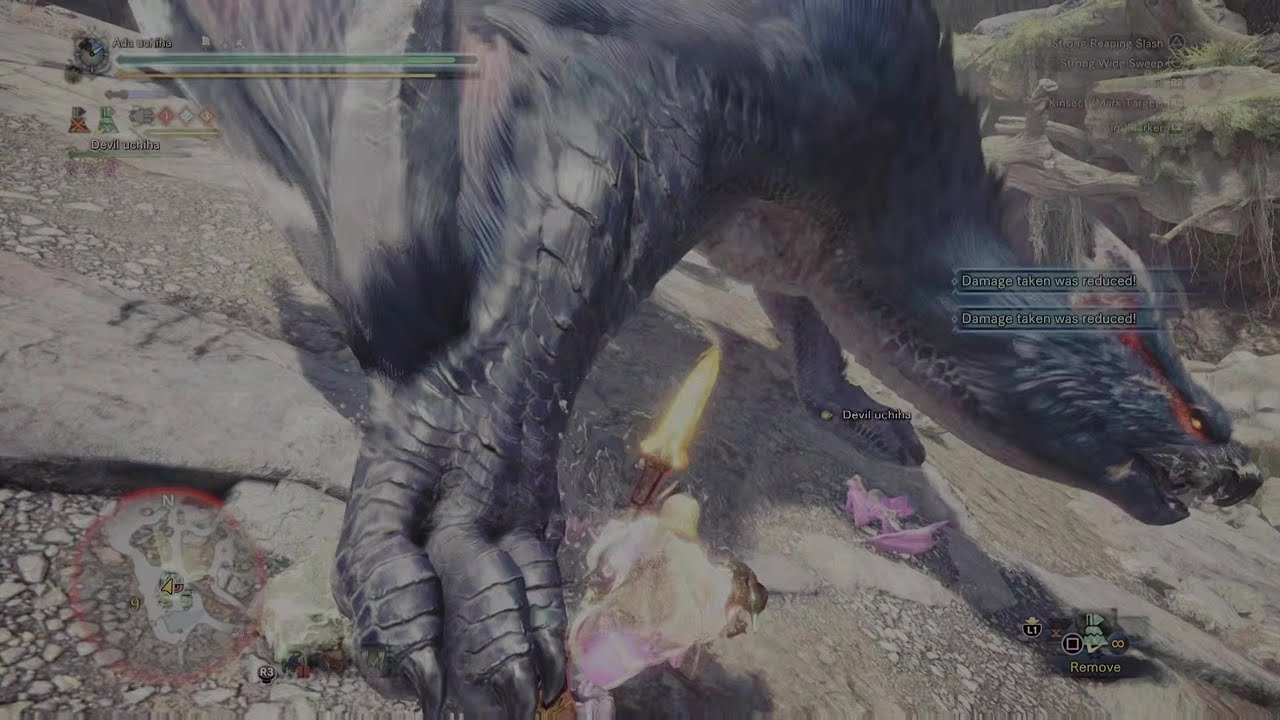 MHW iceborne Nargacuga with insect glaive - YouTube