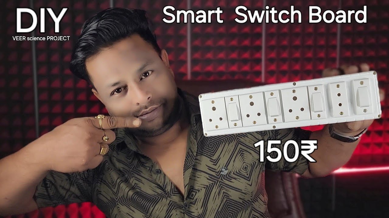 diy Smart switch board with power indicator - YouTube