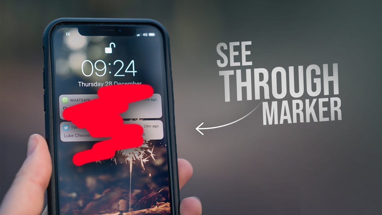How to See Through Red Marker on iPhone (tutorial) - YouTube