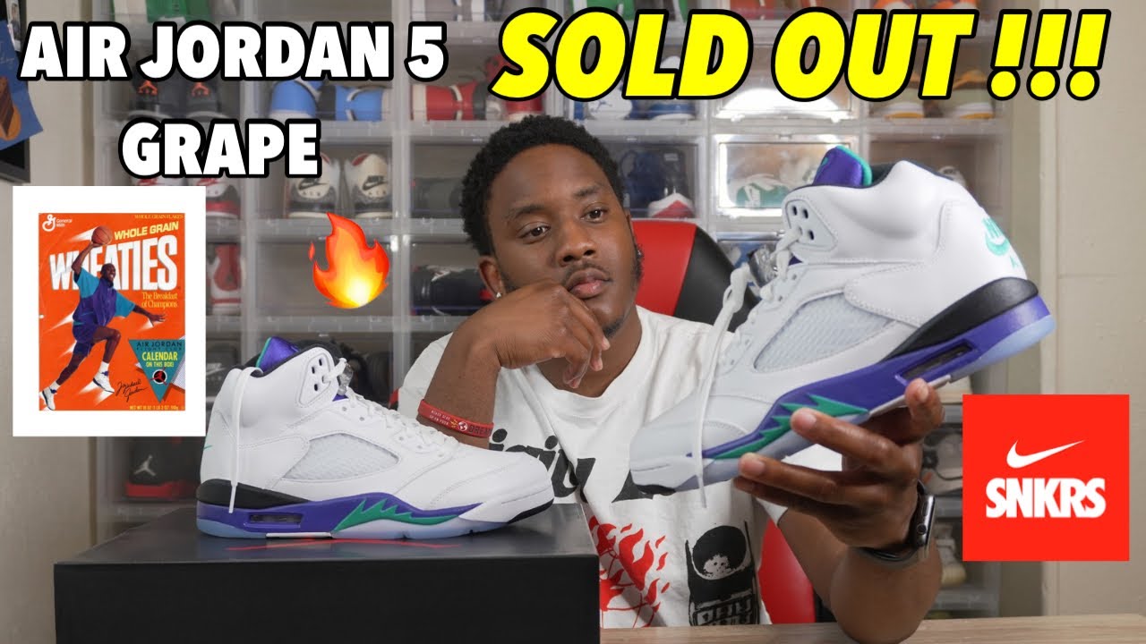 Air Jordan 5 Grape 2025 In Depth Review + Will These SellOut ?? 👀 | One ...
