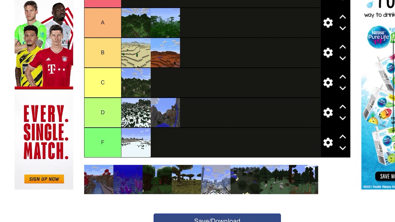 Minecraft Biomes Tier List - YouTube