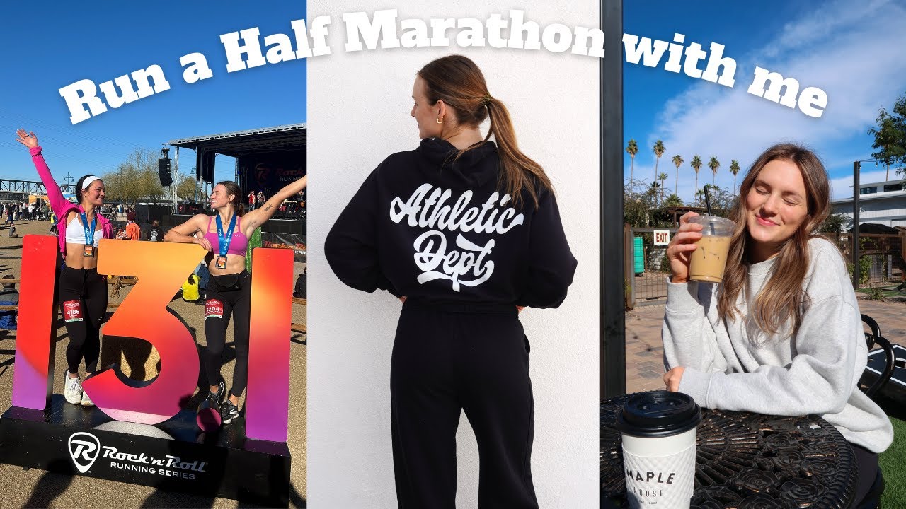 COME WITH ME TO RUN MY 1ST EVER HALF MARATHON! - YouTube