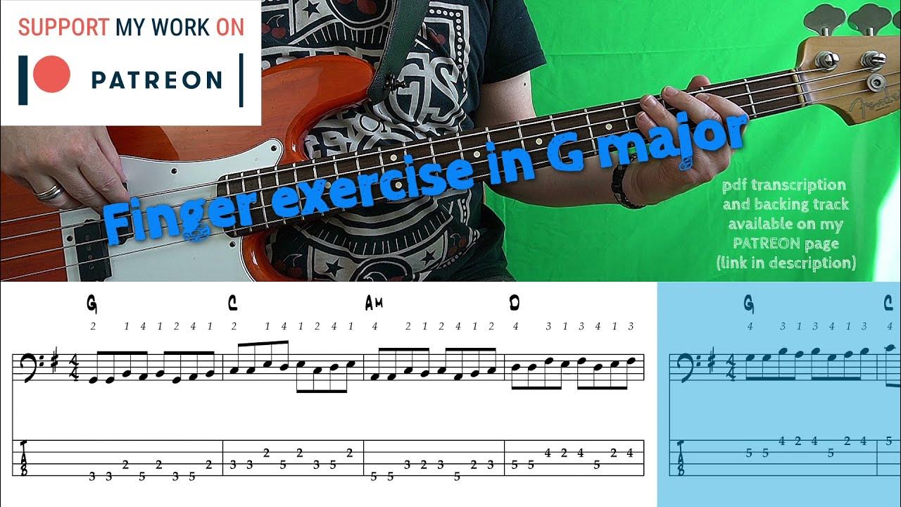 21-07 - A - Finger Exercise in G major (slow & fast) - YouTube