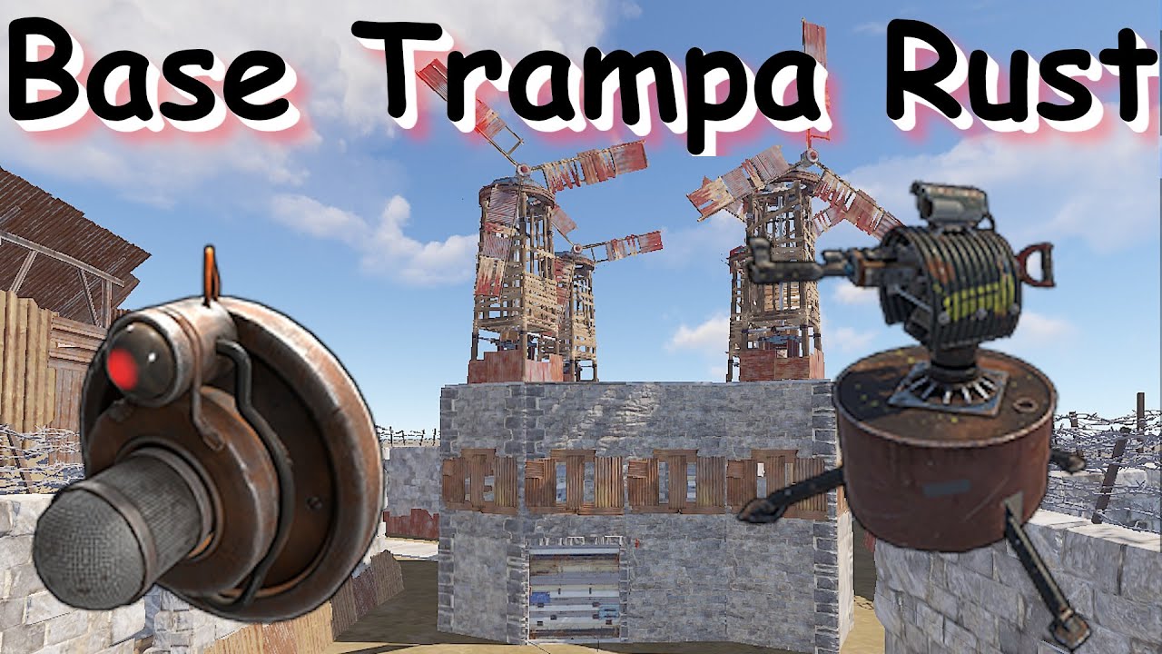 Diseño de Base Trampa de Rust | Configuración de Torreta Automática ...