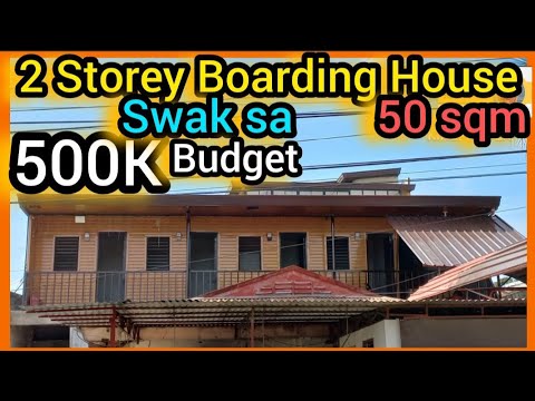 500k Ginastos 2 storey boarding house 50 sqm. lang meron ng 7 doors#construction #highlights