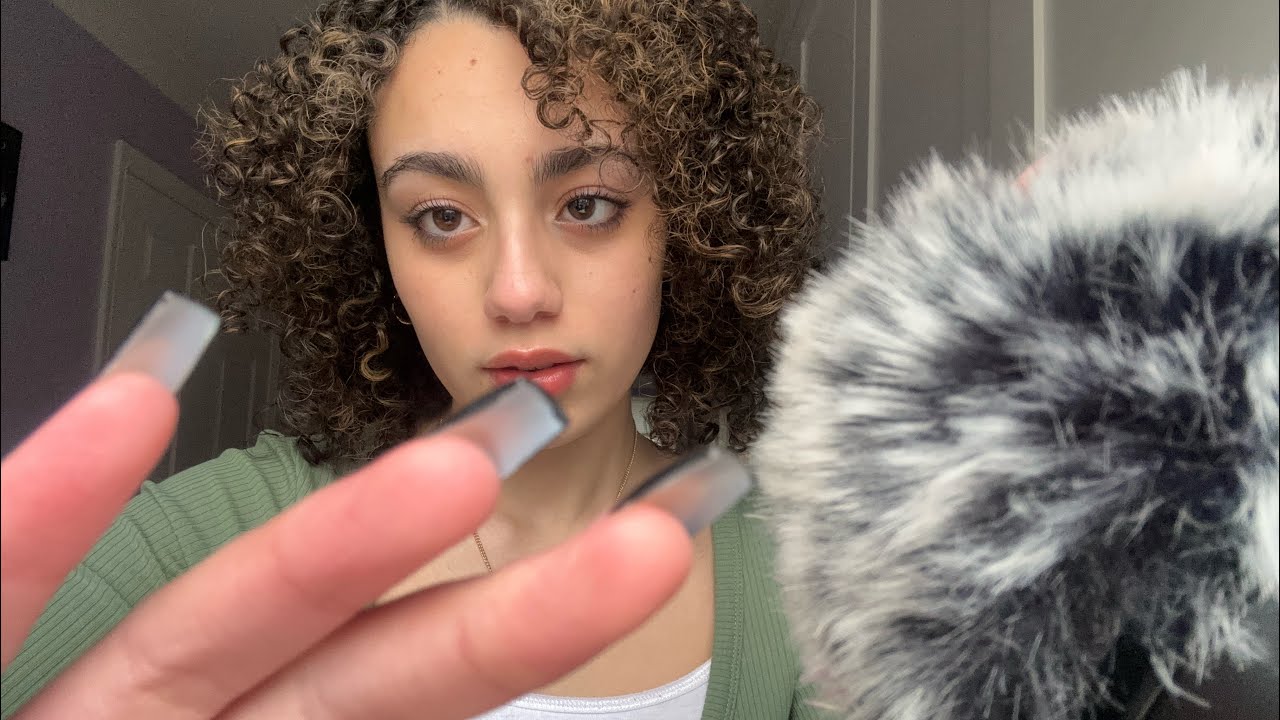 ASMR| Scratching and tapping on your face (close-up personal attention ...