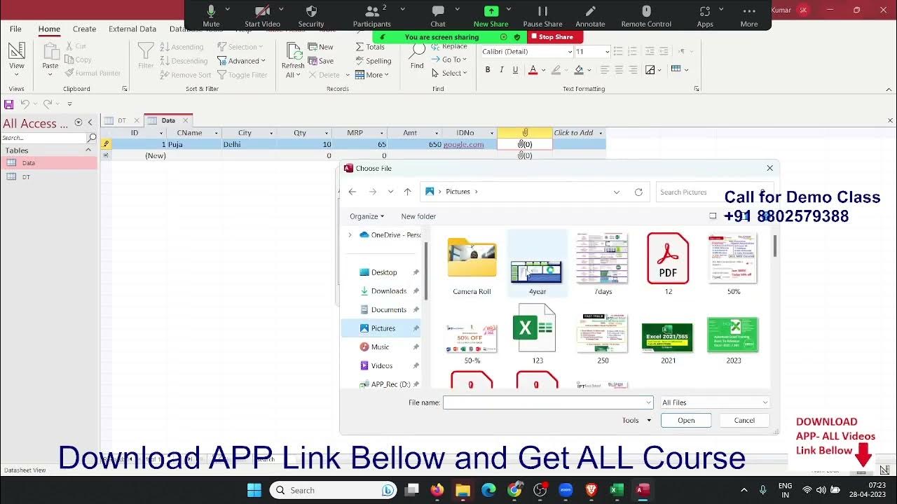 Create Table in MS Access 2021 - YouTube