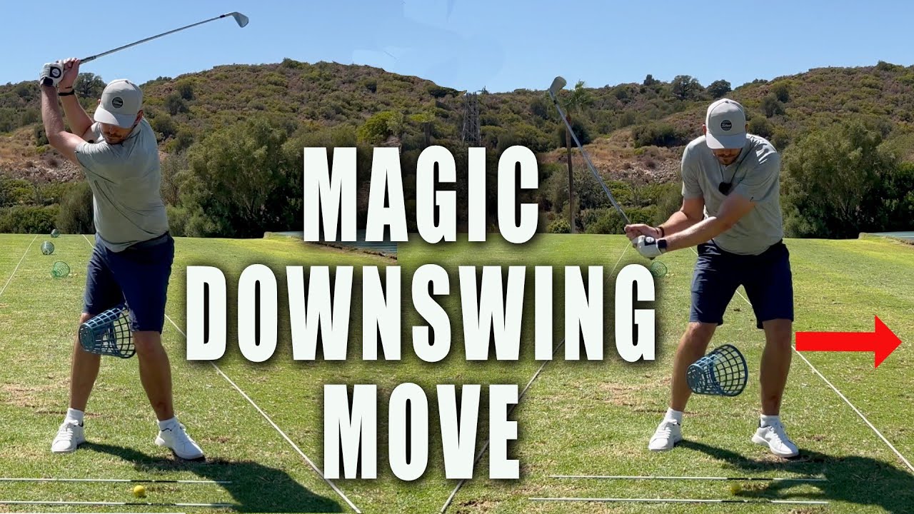 Left Knee Starts The Downswing : Magic Golf Swing Move - YouTube
