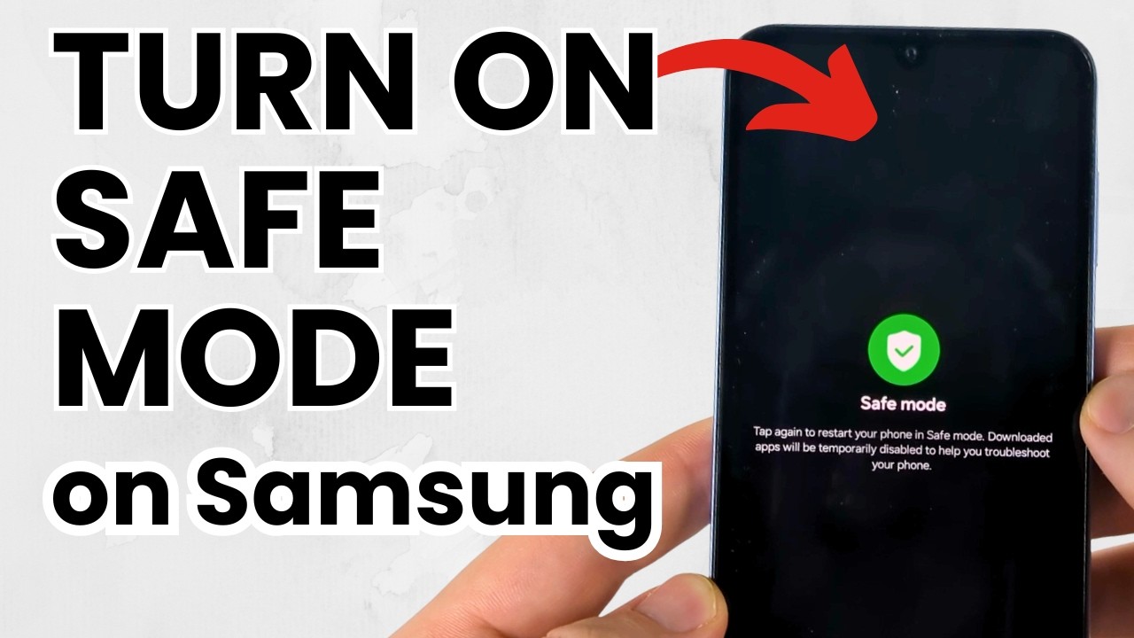 How to Turn On Safe Mode for Samsung Phones - YouTube