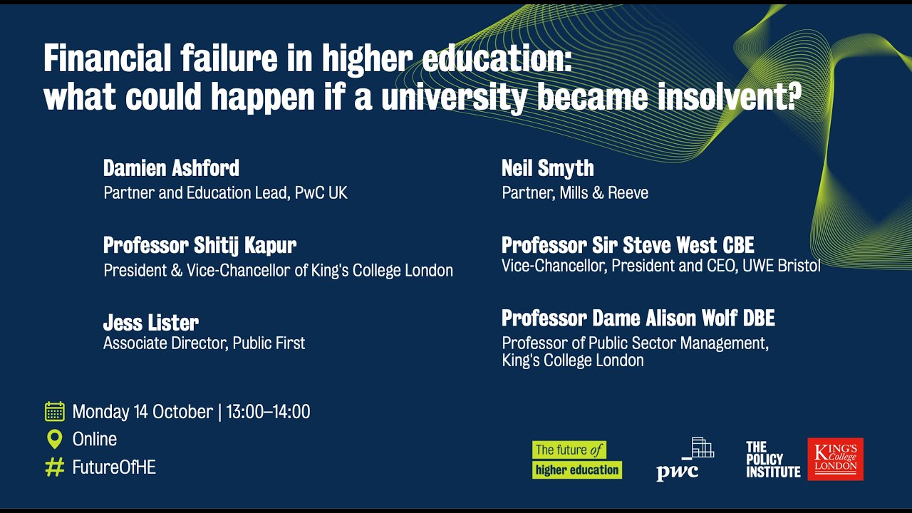 Financial failure in higher education: what could happen if a ...
