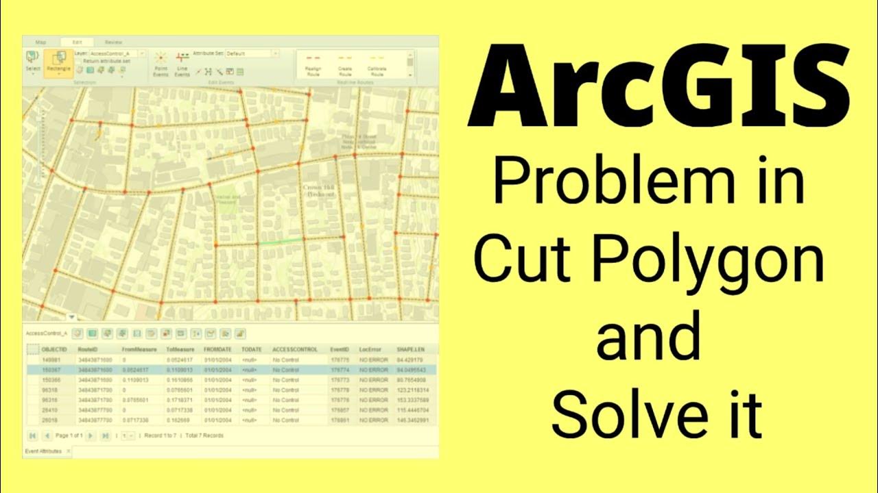 ArcGIS - Problem in Cut Polygon and Solve it - YouTube