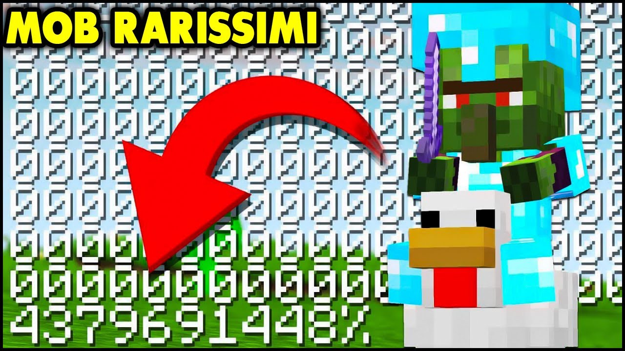 ⭐ I MOB PIÙ RARI di MINECRAFT ita ! *assurdo* Xbox PS4 PE Pocket ...