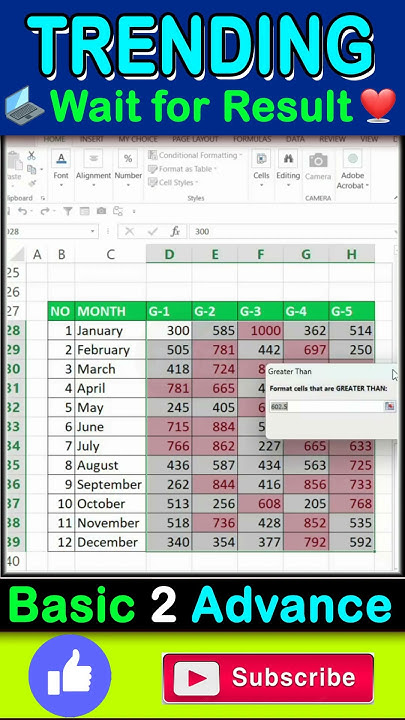 AUTOMATIC COLOR CHANGE IN EXCEL #exceltips #shorts #exceltricks #excel #exceltutorial # ...