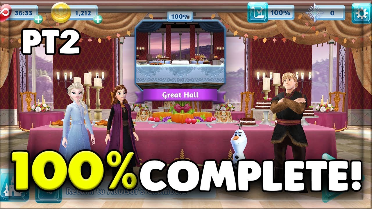 DISNEY FROZEN ADVENTURES! THE GREAT HALL - ALL DIALOGUE - YouTube