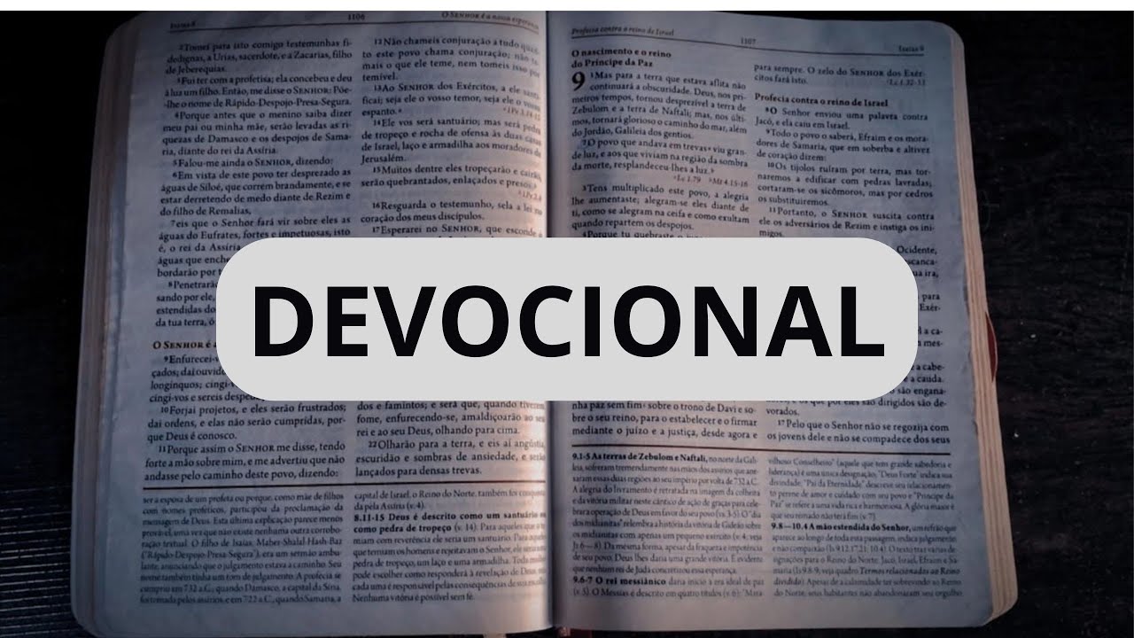 A importância do devocional na nossa vida!! - YouTube