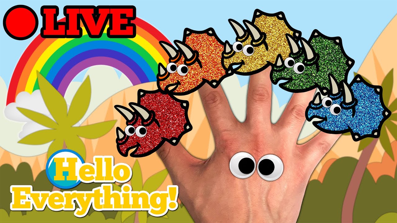 🔴 Hello Everything! 👀 Live Stream | Finger Family Nursery Rhymes ...