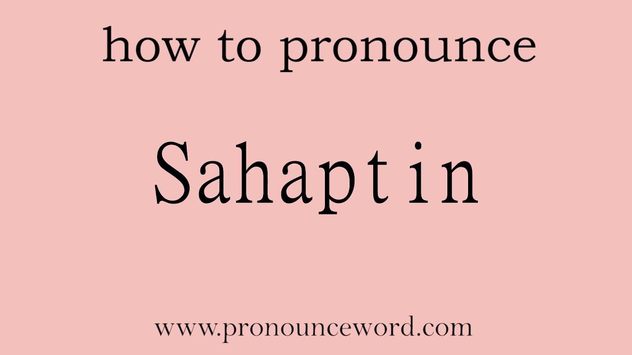Sahaptin. How to pronounce the english word Sahaptin .Start with S ...