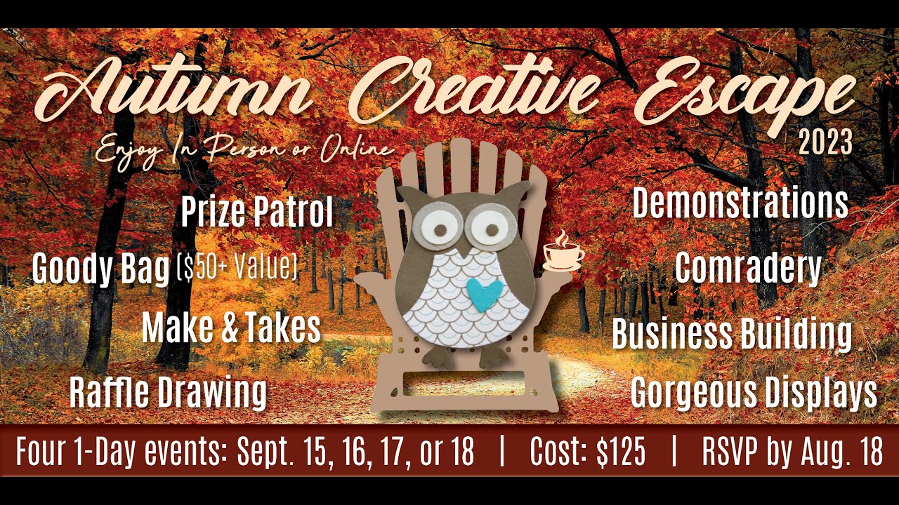 What is the Autumn Creative Escape and September Class Sneak Peaks ...