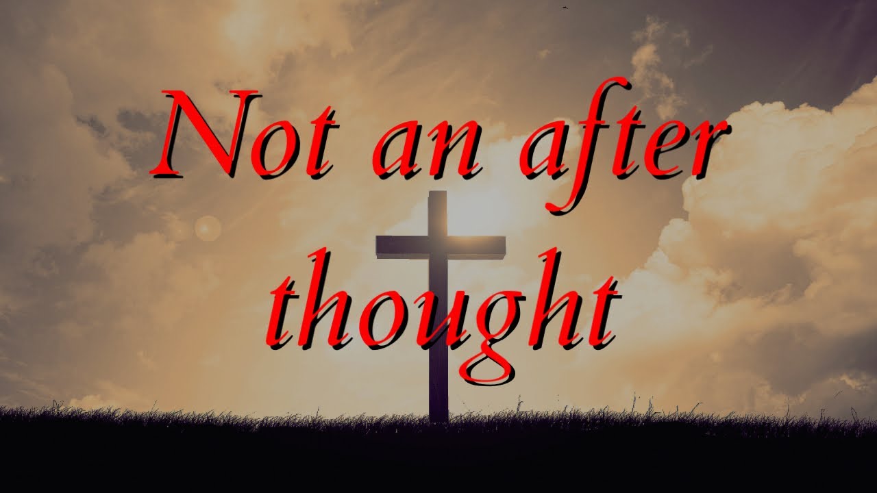 Not an after thought, Pastor Akeem James - YouTube