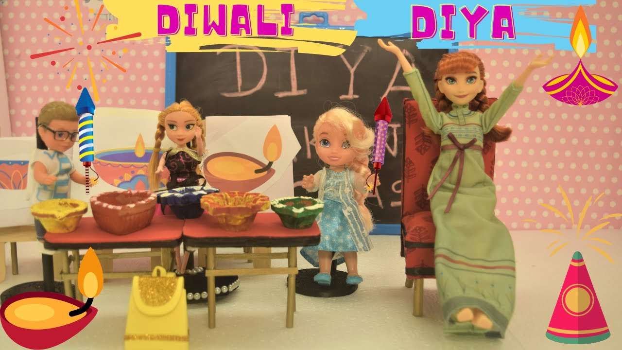 Diwali Diya making 2024 | Dolls are Getting ready for Diwali - YouTube