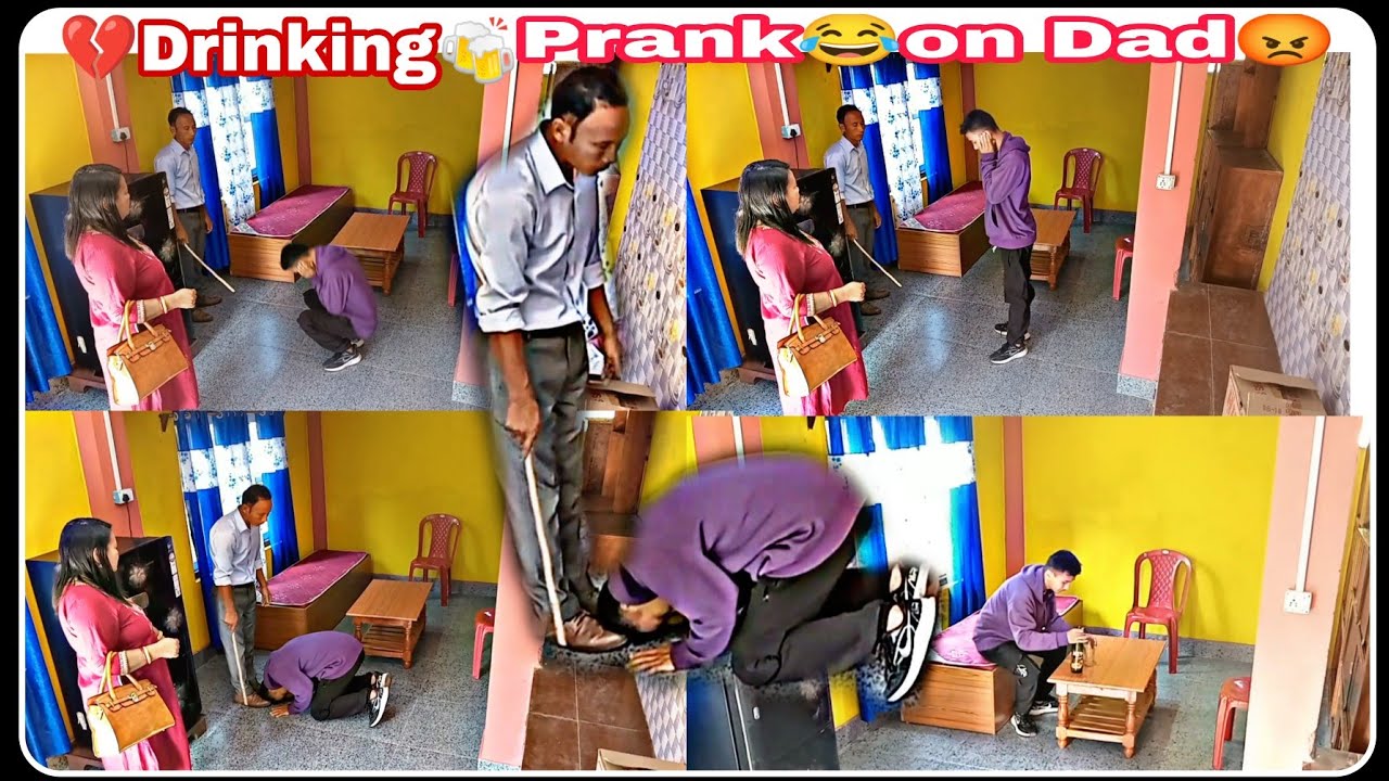 💔Drinking🍻Alcohol prank on angry😡Dad || Prank goes totally wrong ...