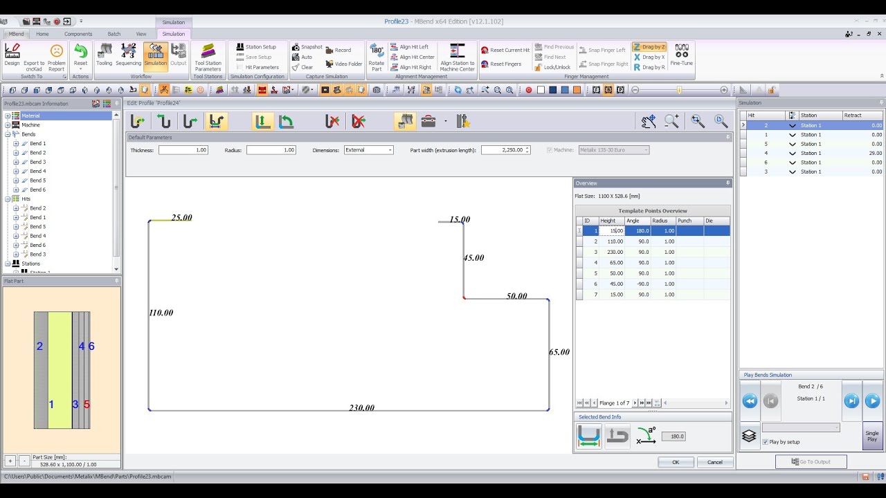 MBend V12 Creating a Part - YouTube