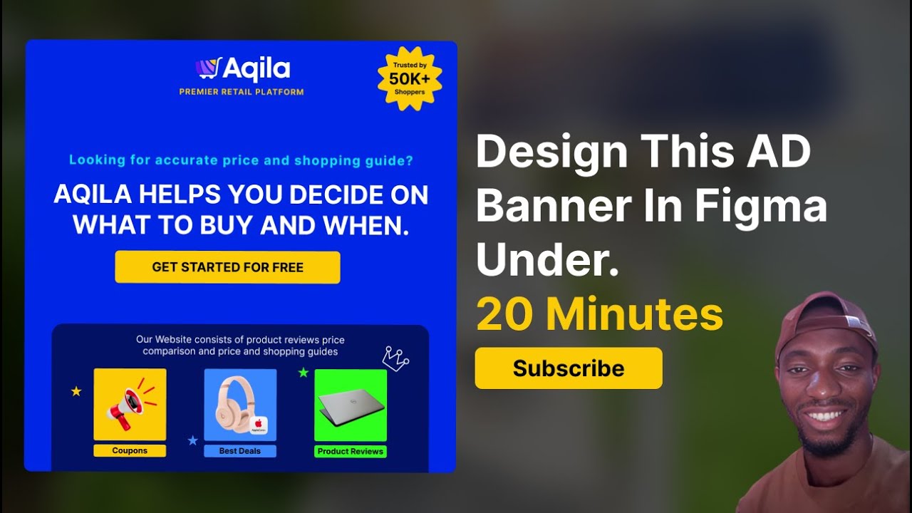 Design This AD Banner in Figma - Figma Graphic Design Tutorial - YouTube